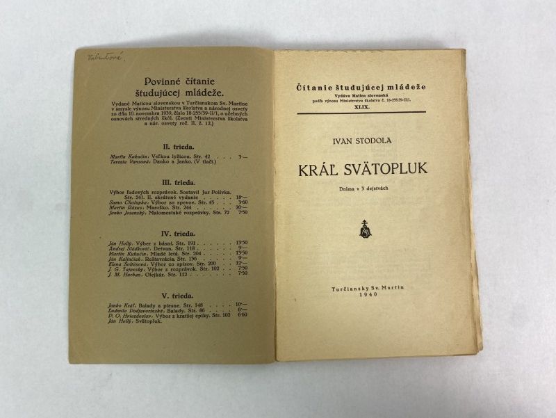 Kráľ Svätopluk - Ivan Stodola - ANTIKVARIÁT
